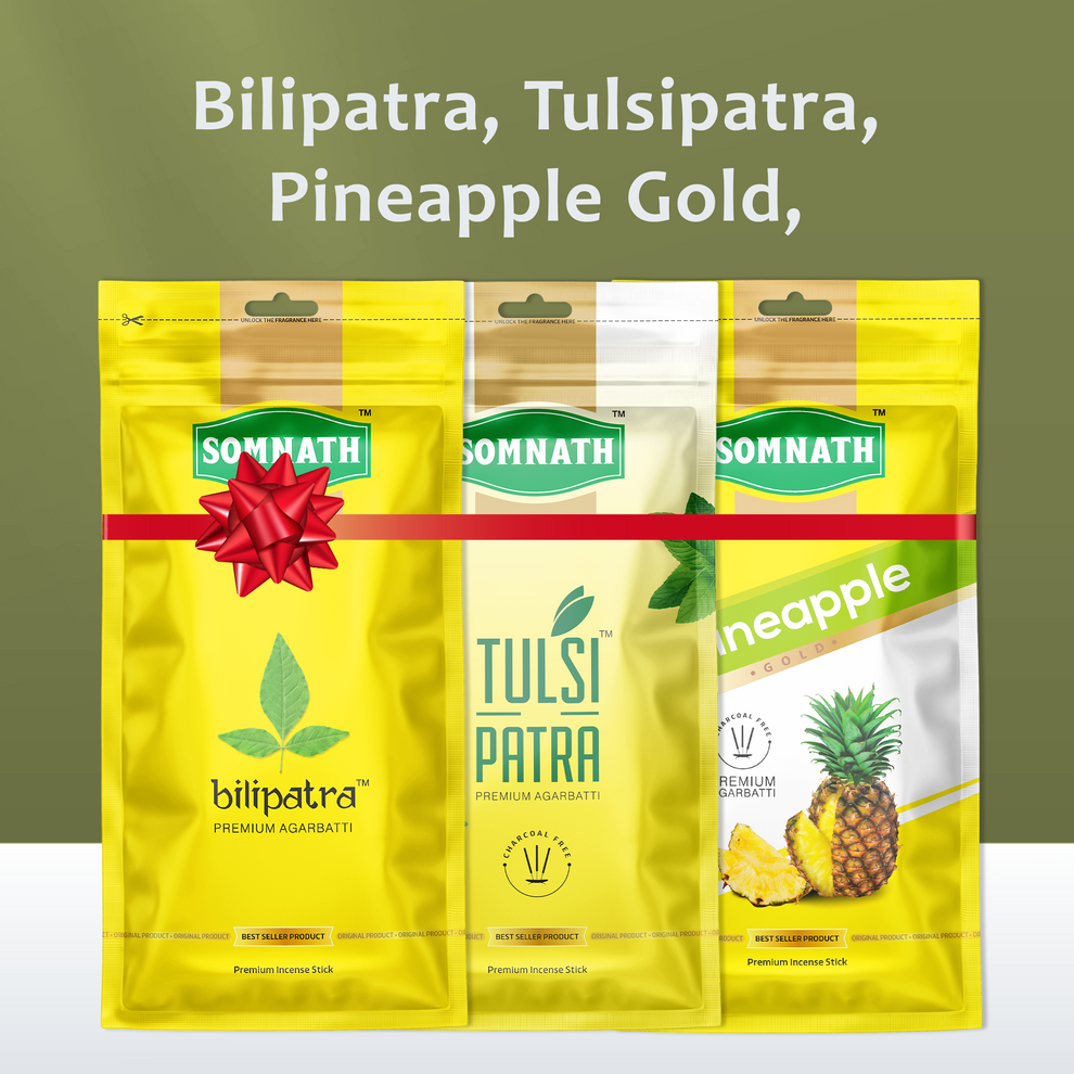 Buy Online Somnath Top 3 Incense Sticks Combo, (Bilipatra, Tulsipatra ...